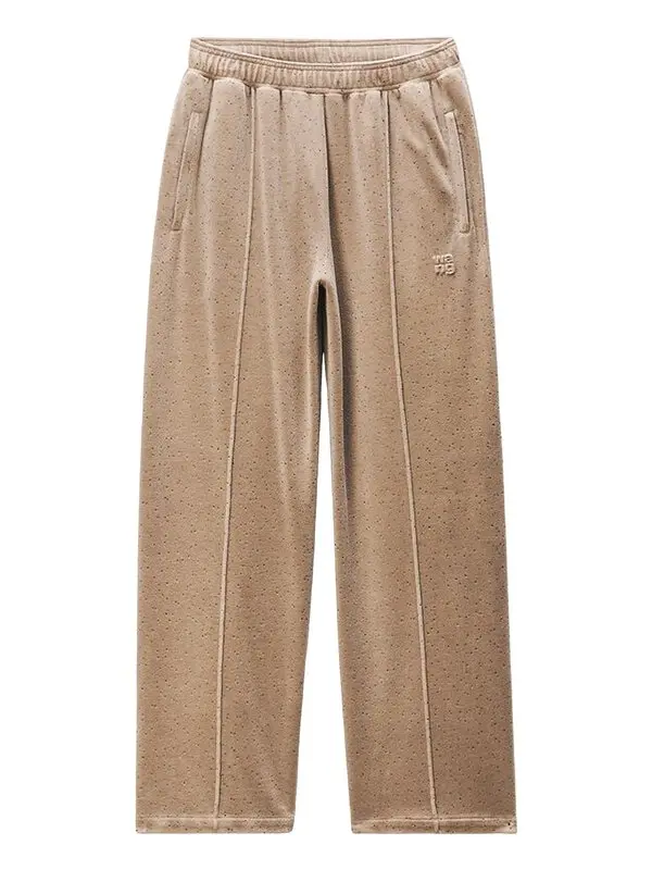 Alexander Wang Allover Hotfix Relaxed Pant - Tan