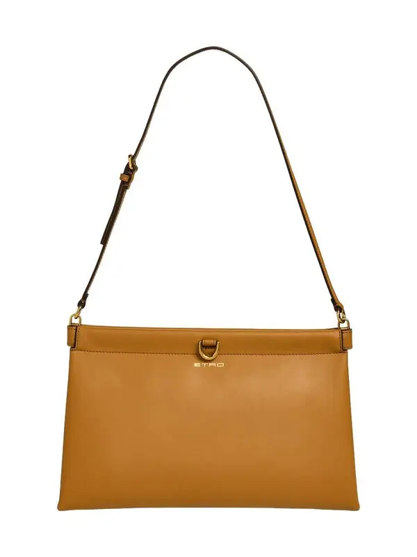 Etro Leather Clutch - Ochre