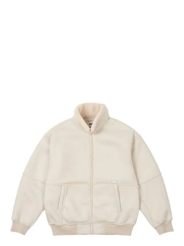 PALACE Sherpa Faux Suede Jacket - White