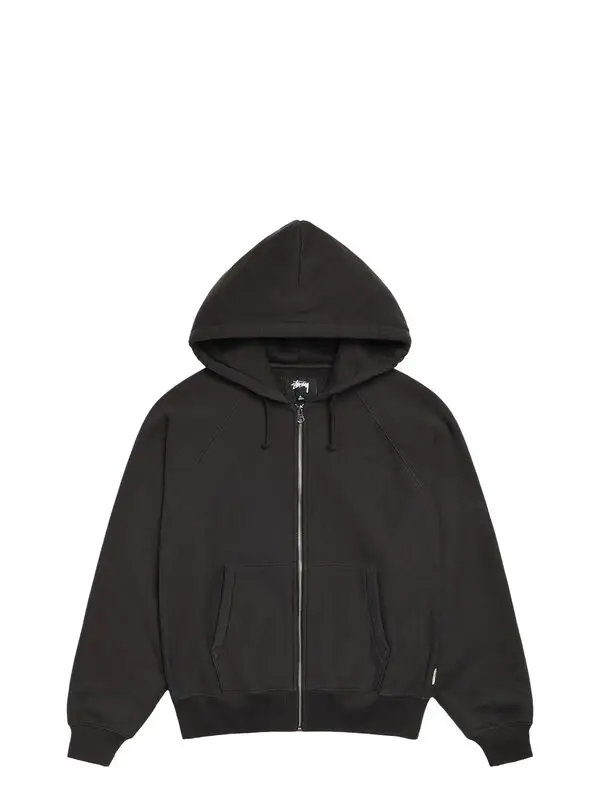 StÜssy Raglan Zip Hoodie - Black
