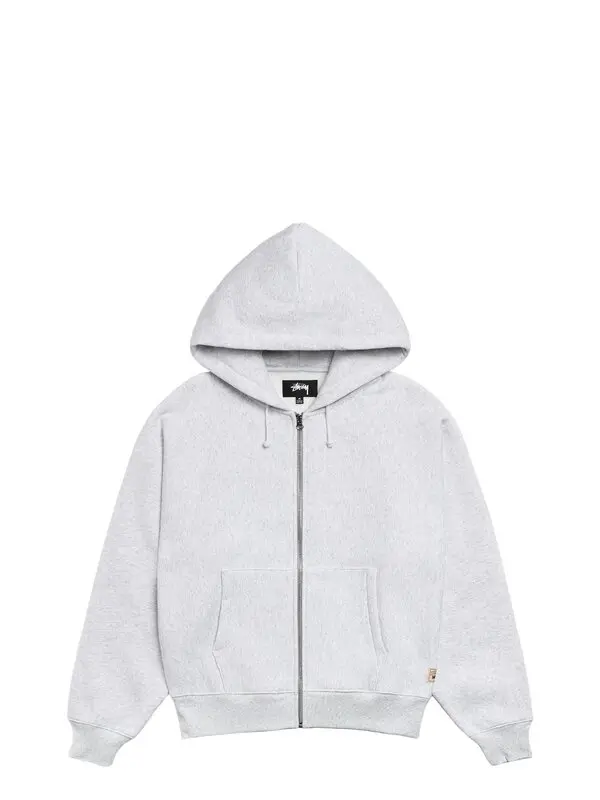 StÜssy Raglan Zip Up Hoodie - Grey