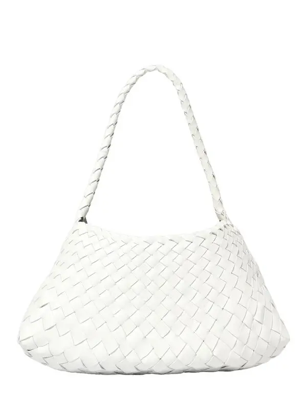 Dragon Diffusion Woven Shoulder Bag - White