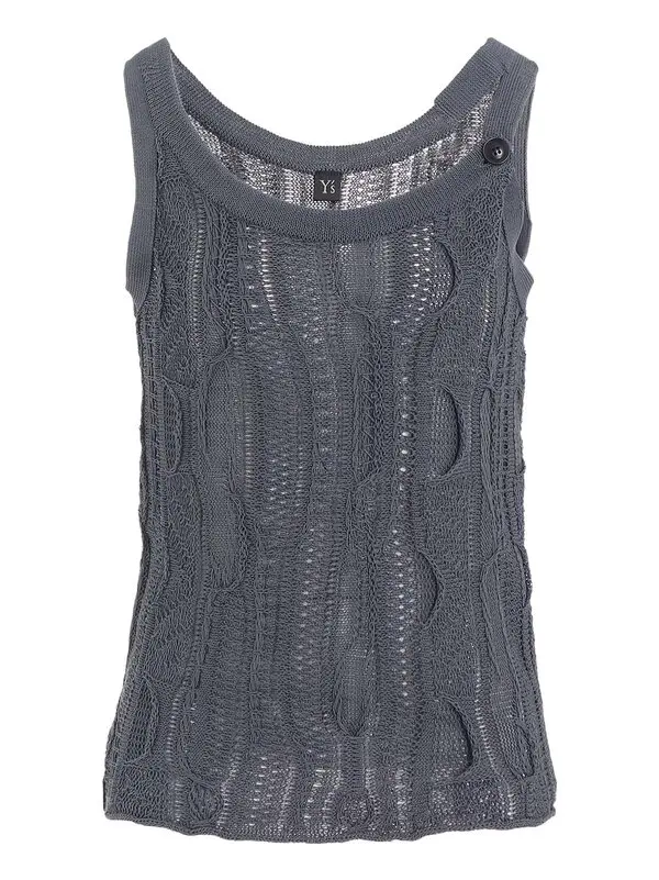 Y’s Knit Tank Top - Blue
