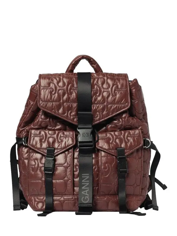 GANNI Backpack - Brown