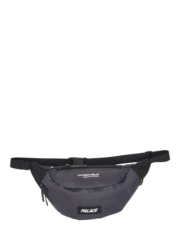 PALACE Cordura Duck Canvas Cross Body Bag 'carbon/black - Grey