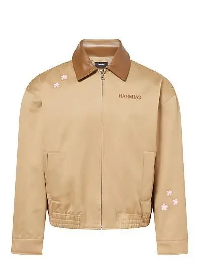 NAHMIAS Embroidered Cotton Workwear Jacket - Sand