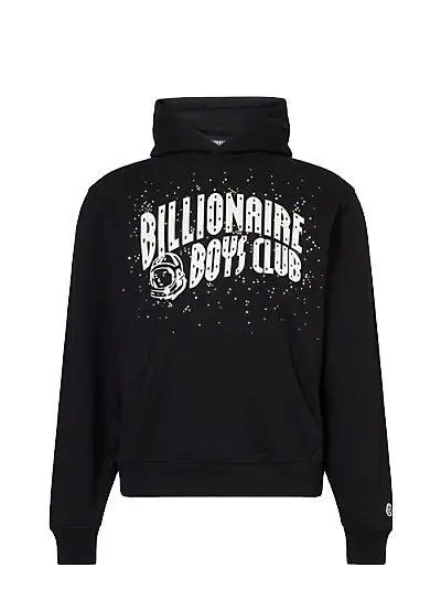 BILLIONAIRE BOYS CLUB Embellished Arch Logo Popover Hoodie - Black
