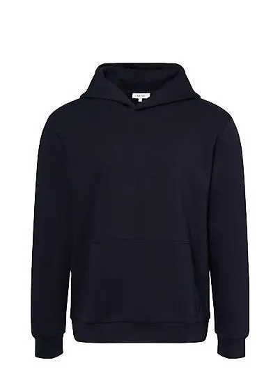 ARNE Interlock Essential Relaxed-fit Stretch-woven Hoodie - Navy