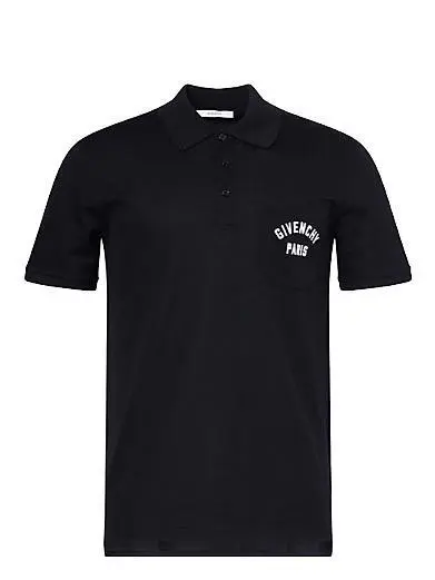 Givenchy Brand-embroidery Short-sleeves Cotton-piqué Polo Shirt - Dark Navy