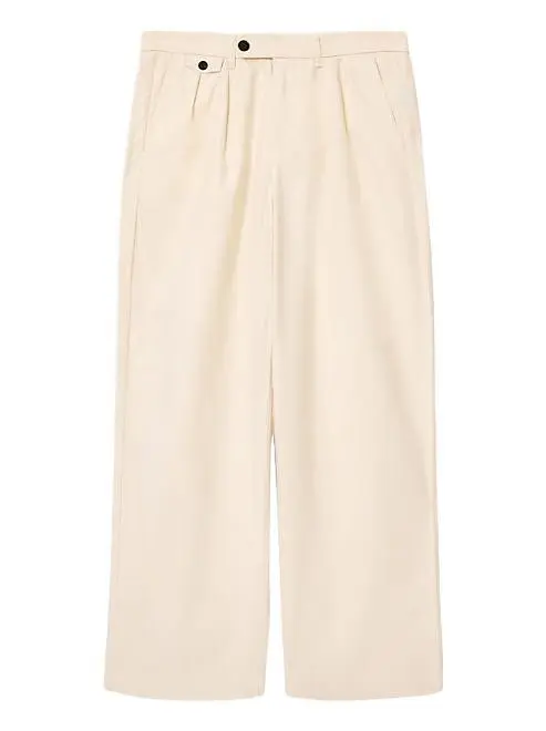 ALLSAINTS Conway Wide-leg Cotton-blend Trousers - Sandshell Taup