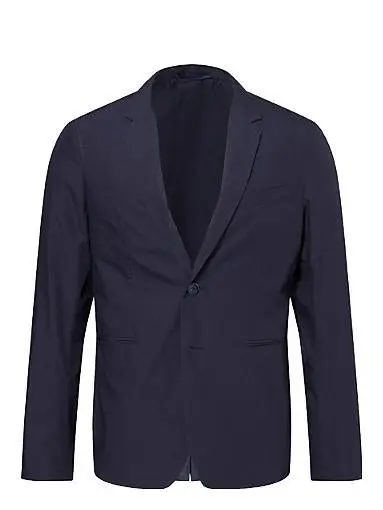 Orlebar Brown Mathis Notch-lapels Cotton-poplin Jacket - Night Iris