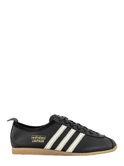 Adidas Japan Leather Trainers - Core Black Alumina Gold