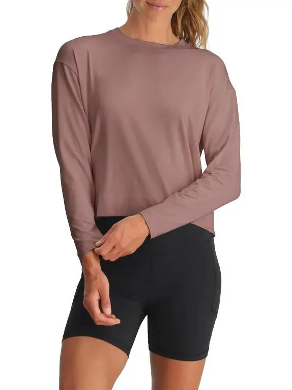 FREE FLY Shade Crossover Long-sleeve Top - Fig