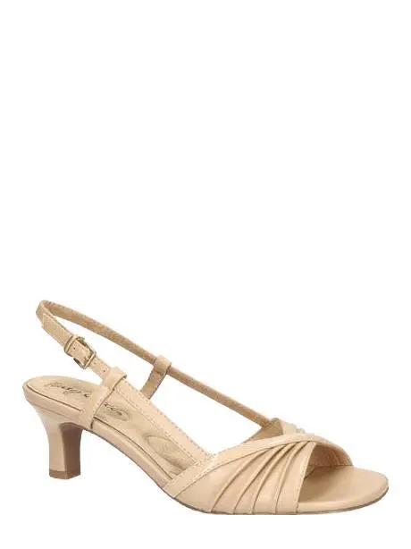 EASY WORKS BY EASY STREET Delite Slingback Sandal - Tan-patent