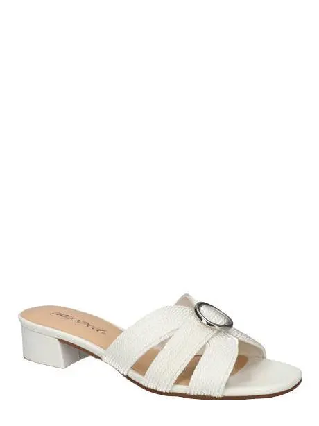 EASY WORKS BY EASY STREET Slide Sandal - White Woven