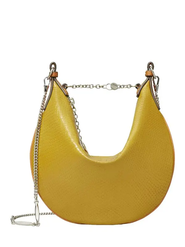 Tory Burch Mini Leather Balloon Bag With Chain Strap - Island Palm