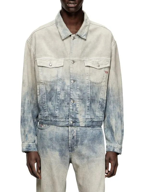 DIESEL® D-ranger Prince Of Wales Jacquard Jacket - Denim