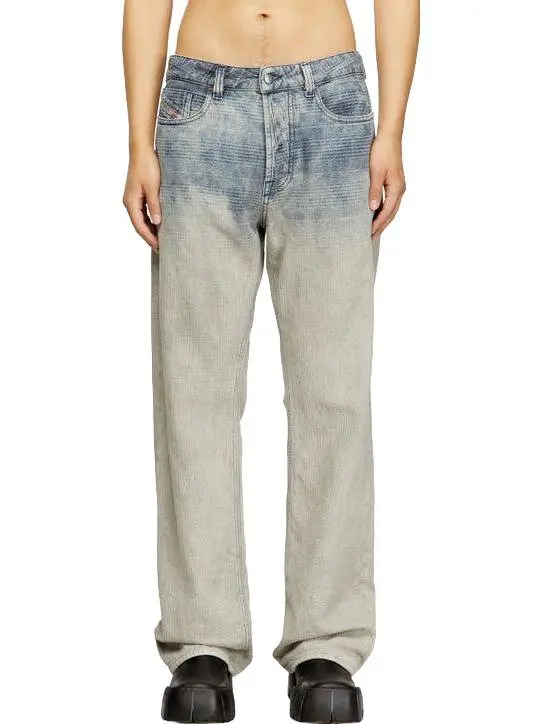 DIESEL® 19080 D-eeper Relaxed Straight Leg Jeans - Denim