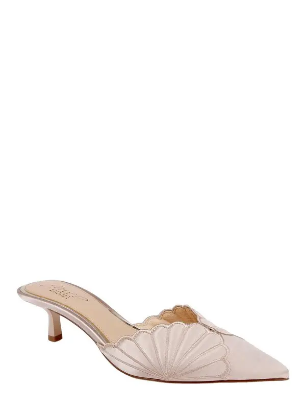 Badgley Mischka Palmer Mule - Dark Sand Satin