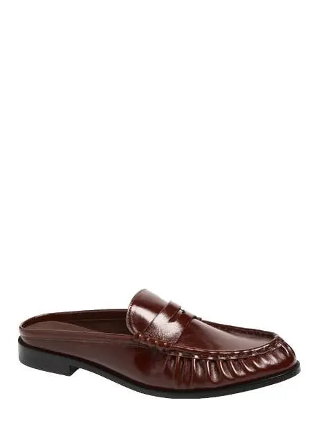 Jeffrey Campbell Goddard Penny Loafer Mule - Brown