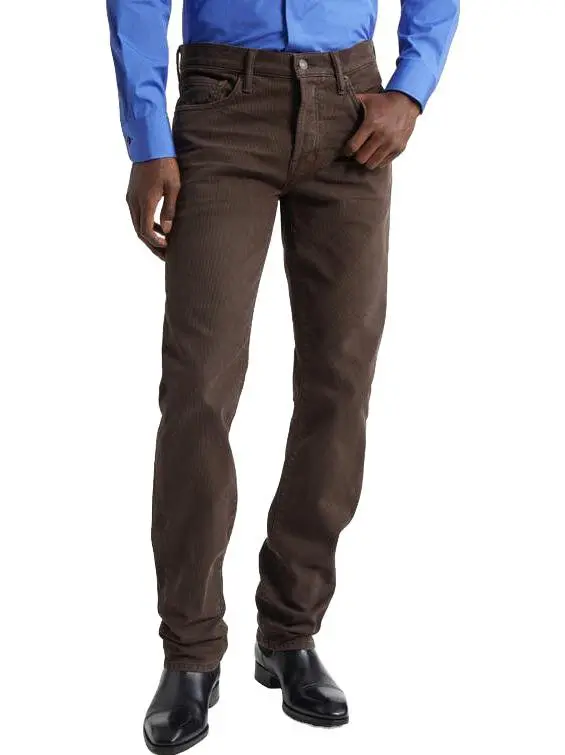 TOM FORD Corduroy Straight Leg Jeans - Dark Chocolate