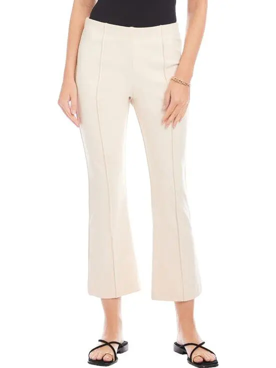 Fifteen Twenty Sigourney Pintuck Crop Pants - Cream
