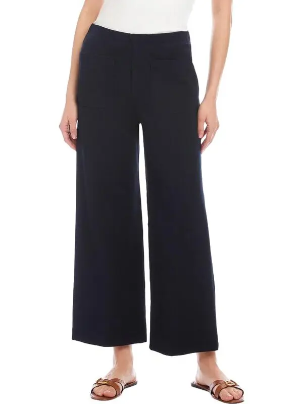 Fifteen Twenty Celia Cropped Wide Leg Pants - Black