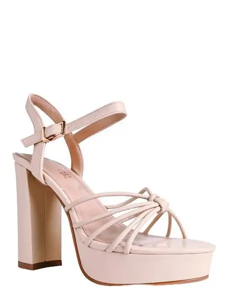 TOUCH UPS Platform Sandals - Beige