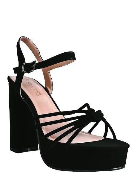 TOUCH UPS Platform Sandals - Black