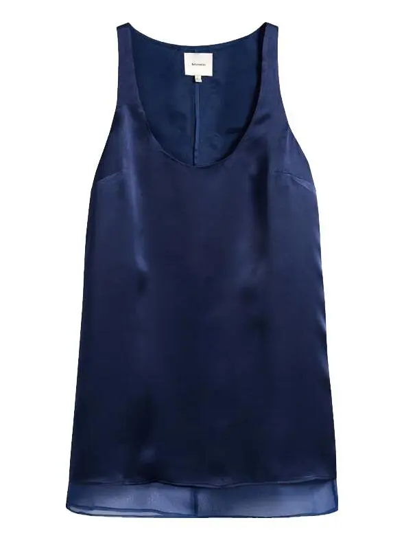 REFORMATION Idra Silk Dress - Navy