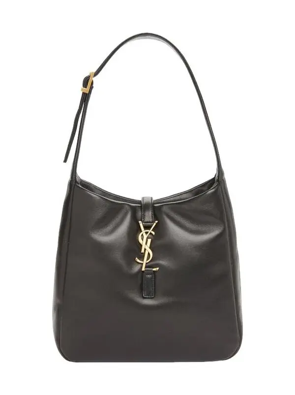 Saint Laurent Small Le 5 À 7 Leather Shoulder Bag - Noir