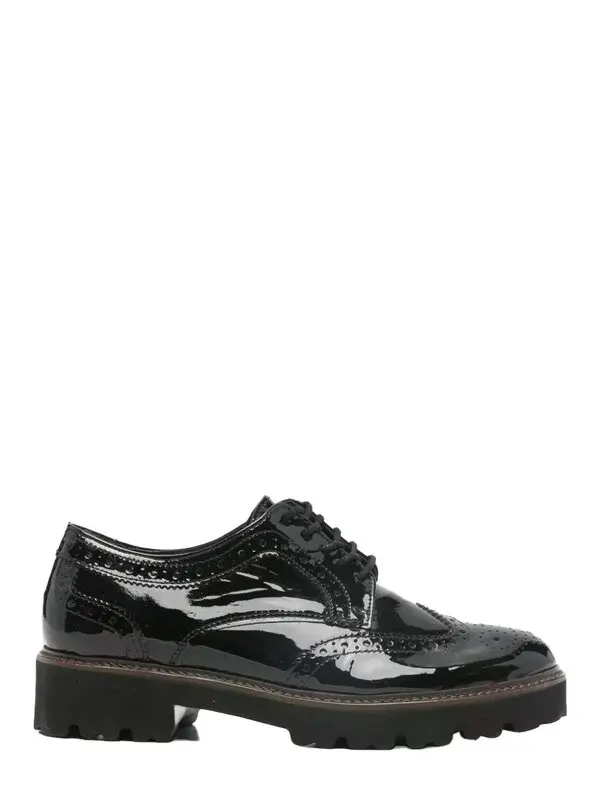 Gabor Brogue Lace-up Derby Shoes - Black