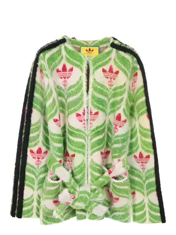 Gucci X Adidas Tie Cardigan - Green
