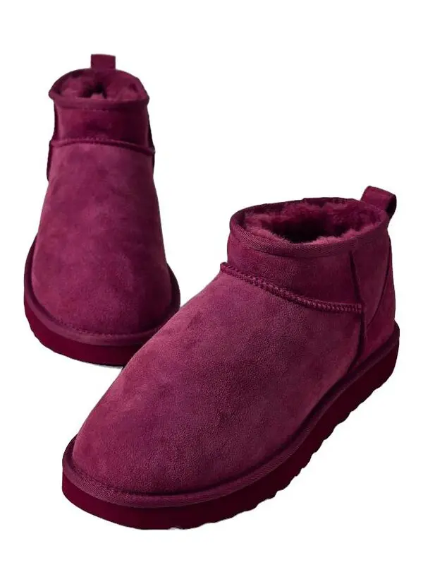 UGG Classic Ultra Mini Ankle Boot - Burnt Magenta
