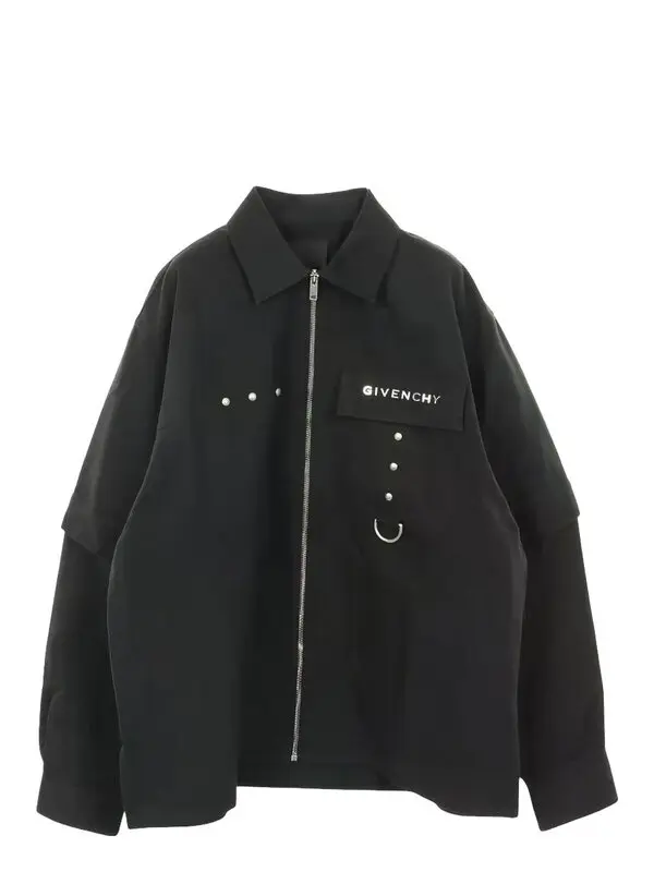 Givenchy 2010s Zip-up Shirt - Black