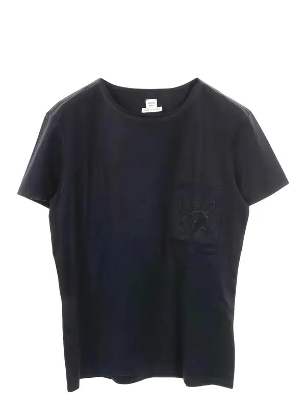 Hermès Embroidered T-shirt - Blue