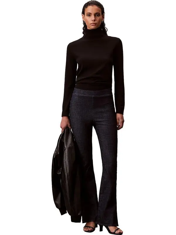 Calvin Klein Denim Flared Leggings - Ck Classic Rinse