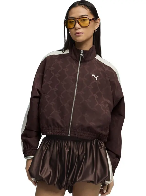 PUMA T7 Jacquard Track Jacket - Brown