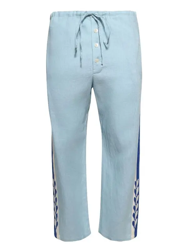 BODE Seedling Stripe Pajama Pants - Blue