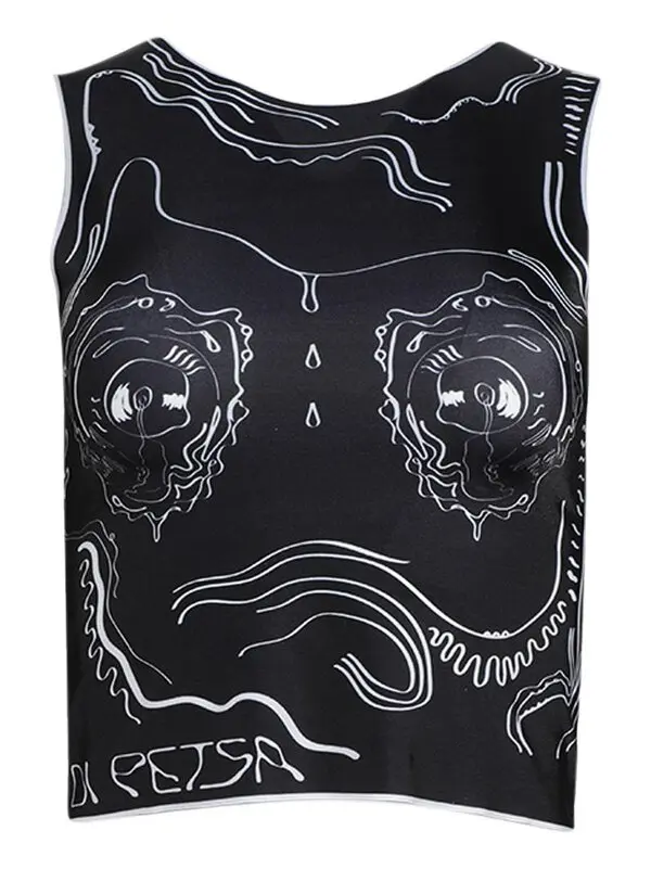 DI PETSA Lycra Tank Top - Black