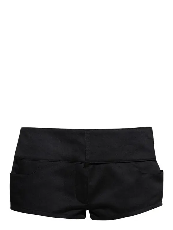 COURREGES Belted Mini Shorts - Black