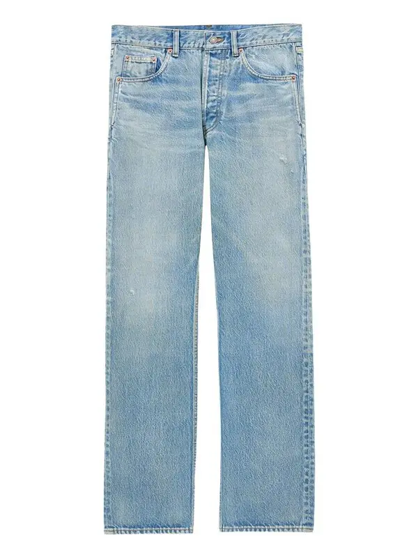 Saint Laurent Loose Straight Jeans - Blue