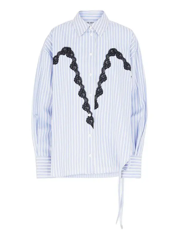 Attico Striped Shirt - Blue