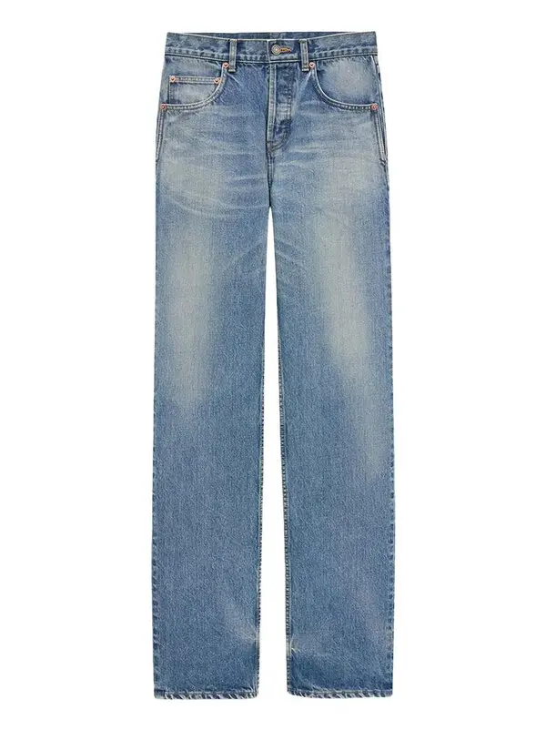 Saint Laurent Baggy Jeans Benjamin - Blue