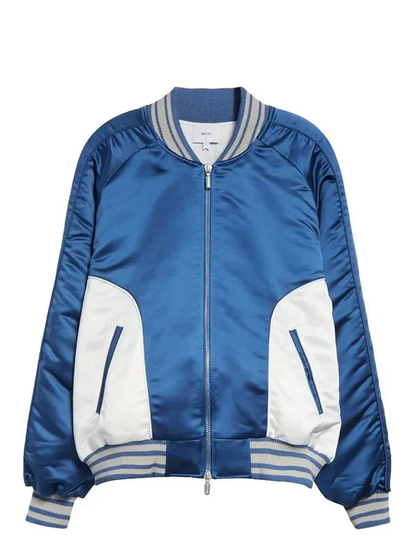 Rhude Chamonix Ski Souvenir Bomber Jacket - Blue