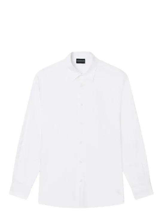 Emporio Armani Stretch Pima Cotton Shirt - White