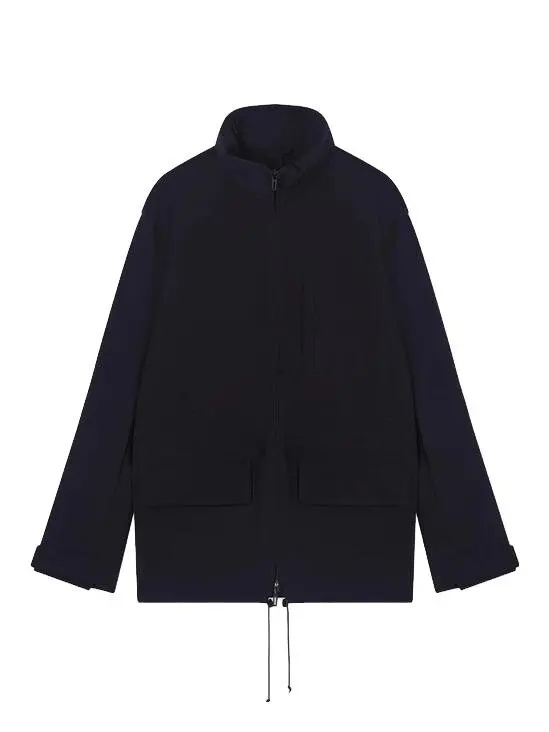 Emporio Armani Viscose And Polyester Blouson - Navy