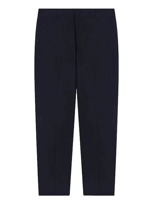 Emporio Armani Trousers In Fresh Virgin Wool - Navy