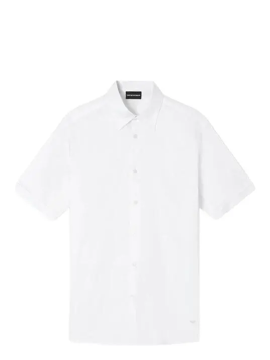 Emporio Armani Stretch Pima Cotton Shirt - White
