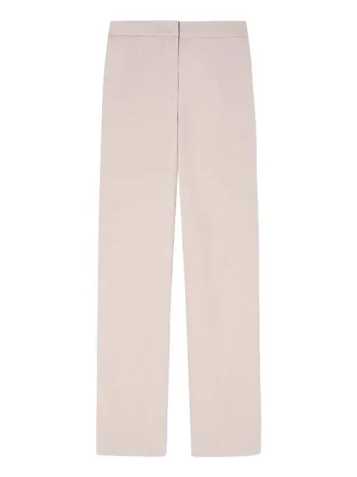 Emporio Armani Washed Twill Side-pleat Trousers - Brown / Neutral